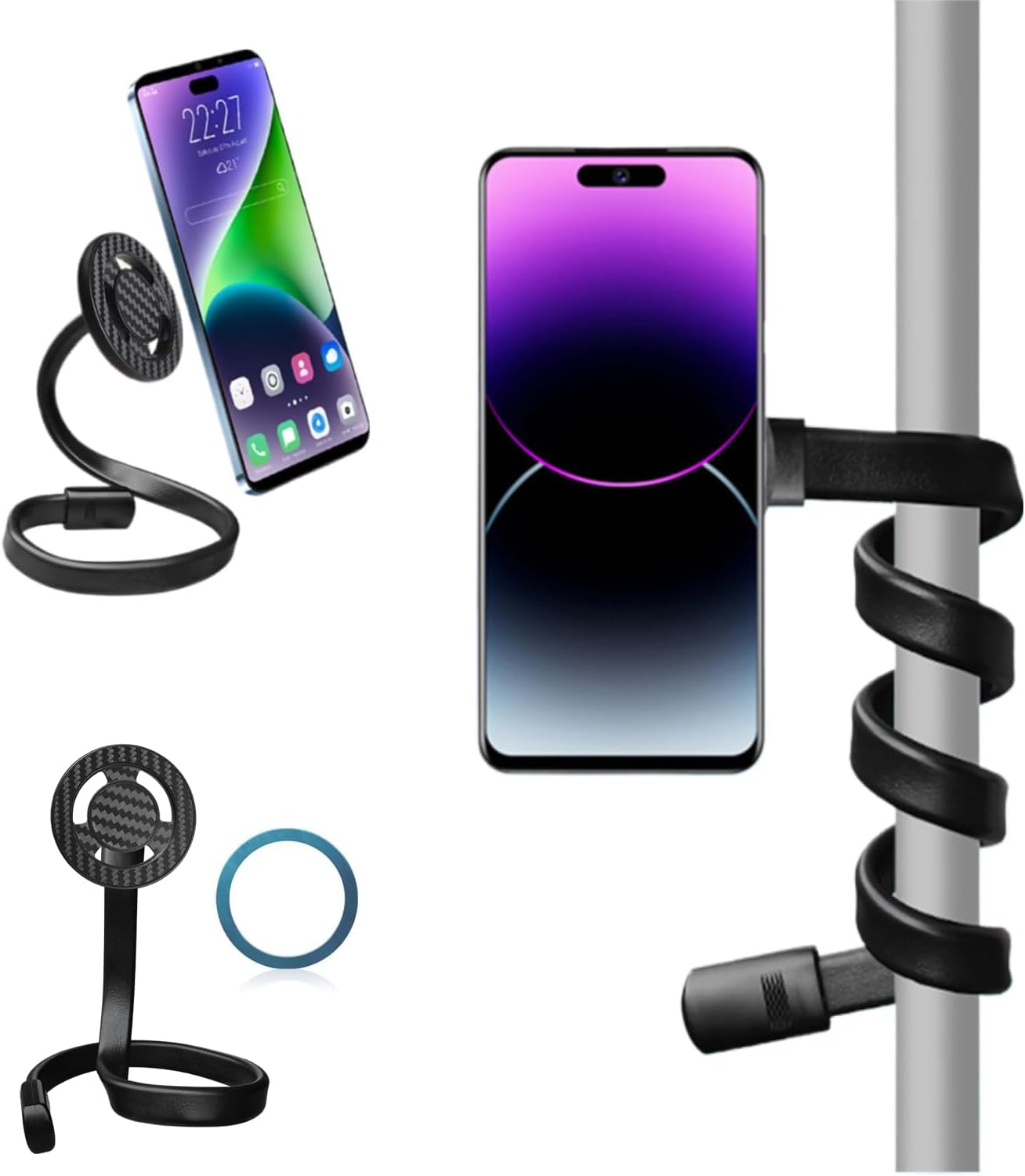 Amazon.com: FPN Flexible Gooseneck Phone Holder for iPhone Magsafe, 23. ...