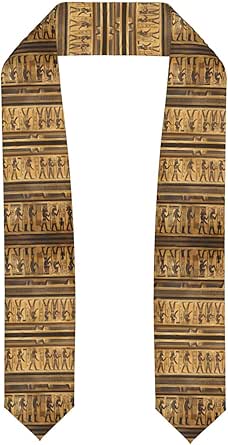 Amazon.com: CarXs Egypt Hieroglyphics Graduation Shawl Stole Sashes â ...