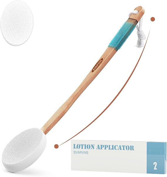 Amazon.com : Svarvns Lotion Applicator for Back and Feet with 2 ...
