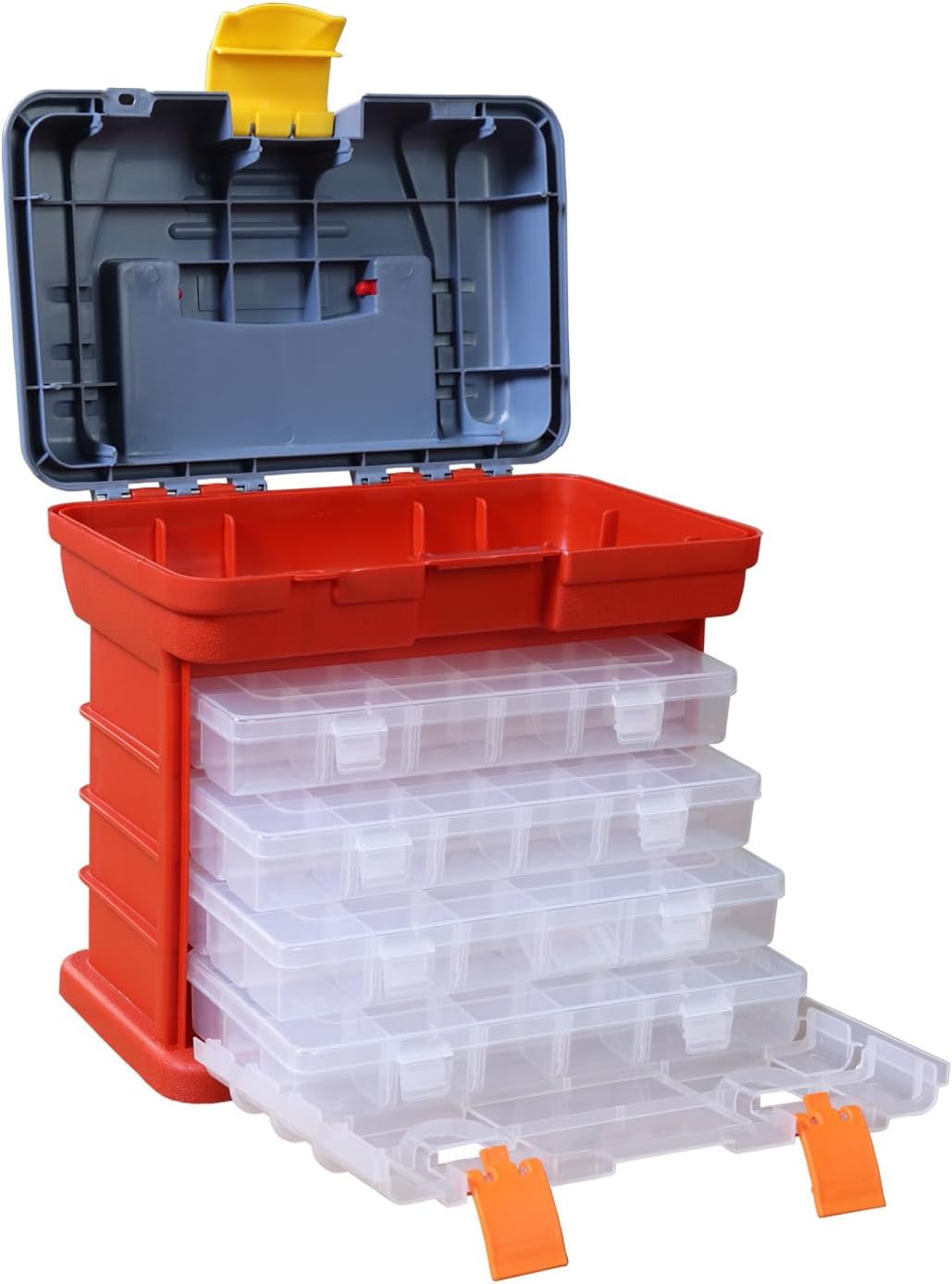 Torin AG2154CB Tackle Box Organizer: Portable Storage Tool Box with 4 ...