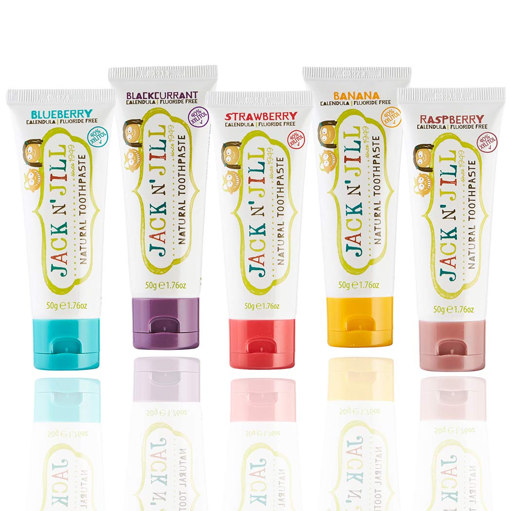Jack N’ Jill Natural Toothpaste; Mixed Fruit Basket, Strawberry, Banana ...