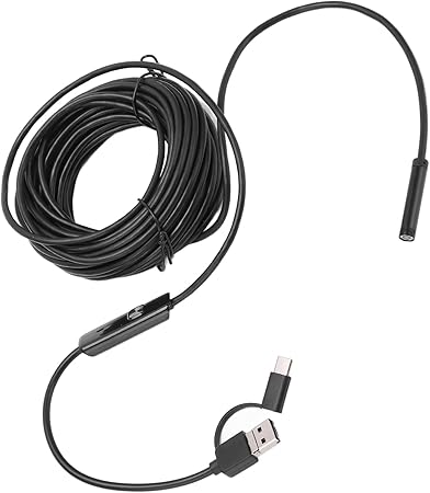 Huten Snake Camera, 7mm 3 in 1 Endoscope, Black, USB, Waterproof ...