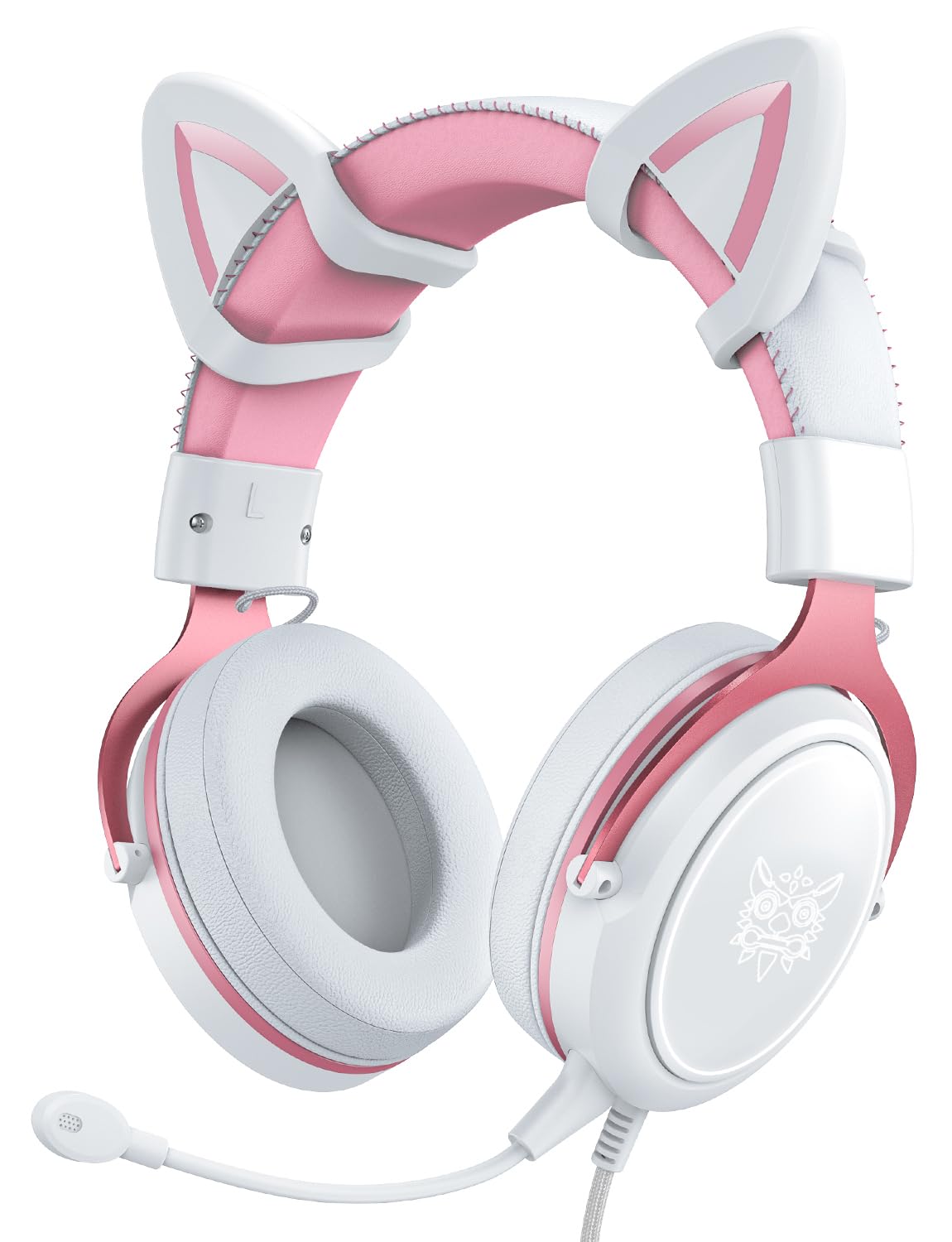 Amazon.com: SIMGAL Cat Ear Gaming Headset, 3.5mm Wired Headphones with ...