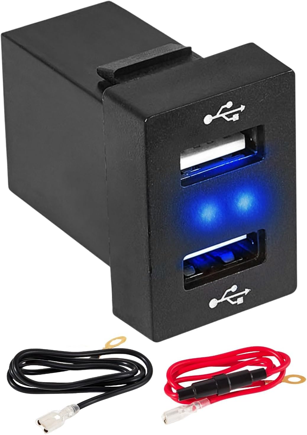 Amazon.com: Anina Dual USB Car Charge Port for Toyota, Square Power ...