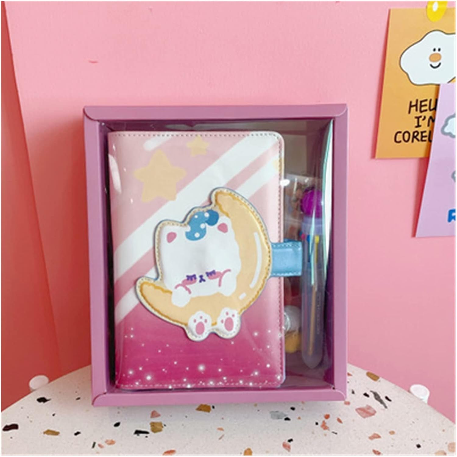 Amazon.com: QINGxun Notebook Spiral Cute Cartoon Spiral Binder Notebook ...