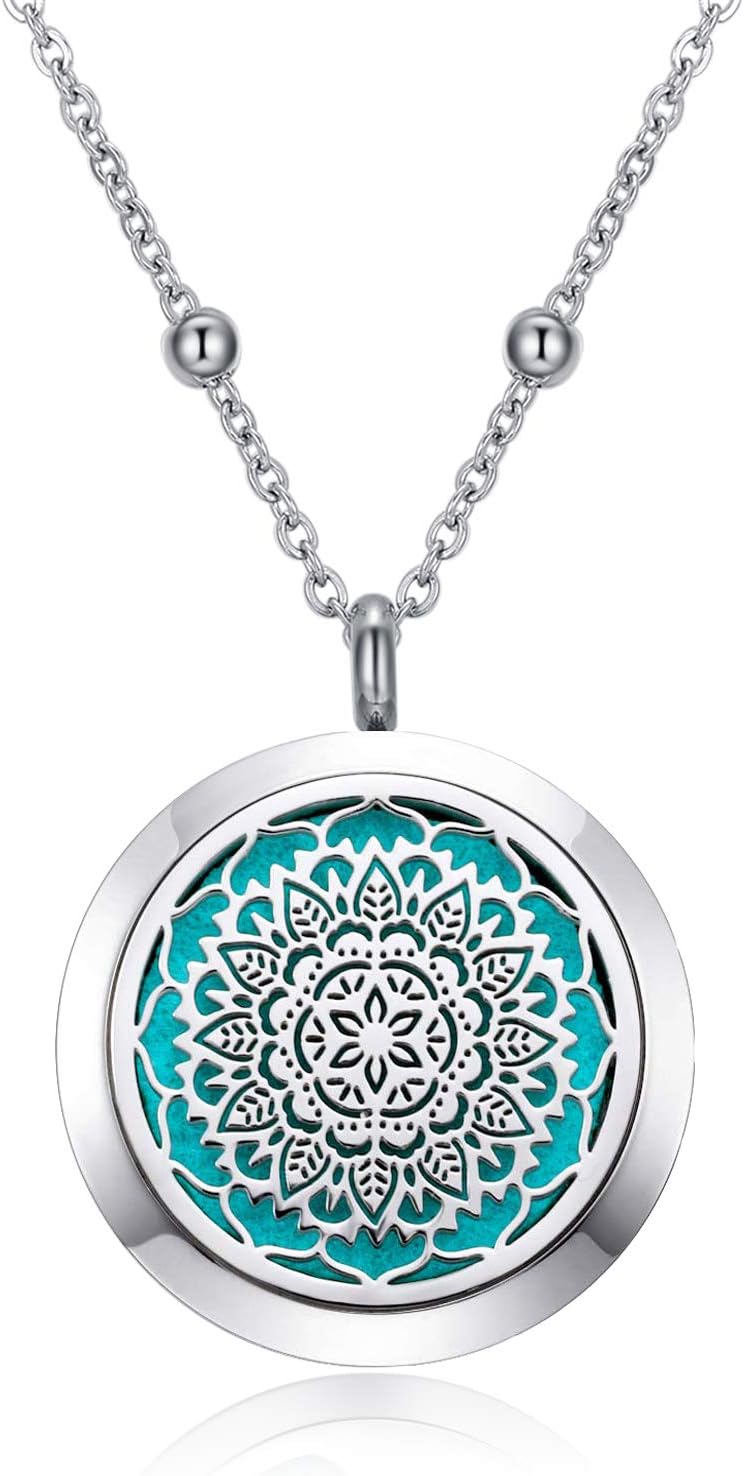 Amazon.com : CF100 30MM Aromatherapy Diffuser Necklaces Gift Set Beads ...