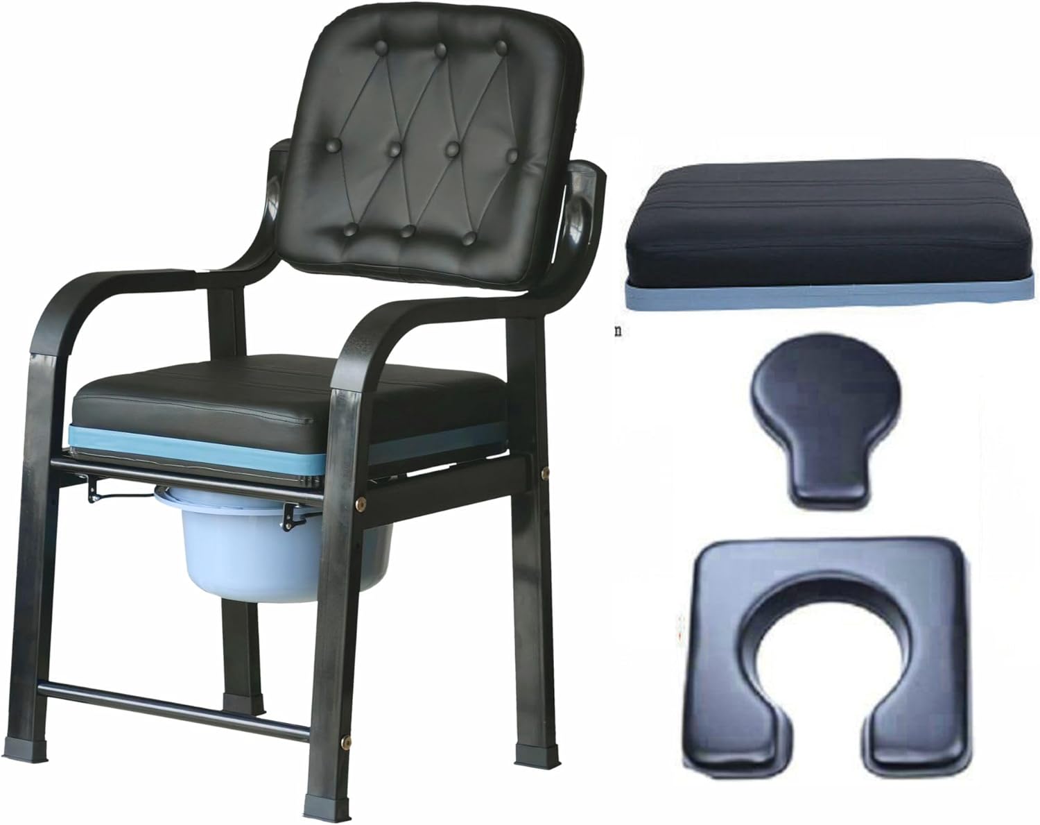 Amazon.com: Heavy Duty Bedside Commode for Elderly Adults, Bedside ...