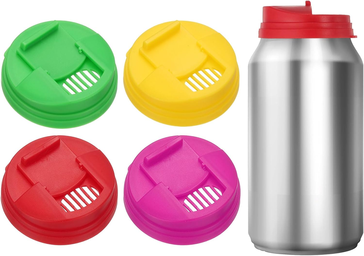 Amazon.com: uxcell 4pcs Soda Can Lids, 2.4 Inch Plastic Can Covers, Lid ...