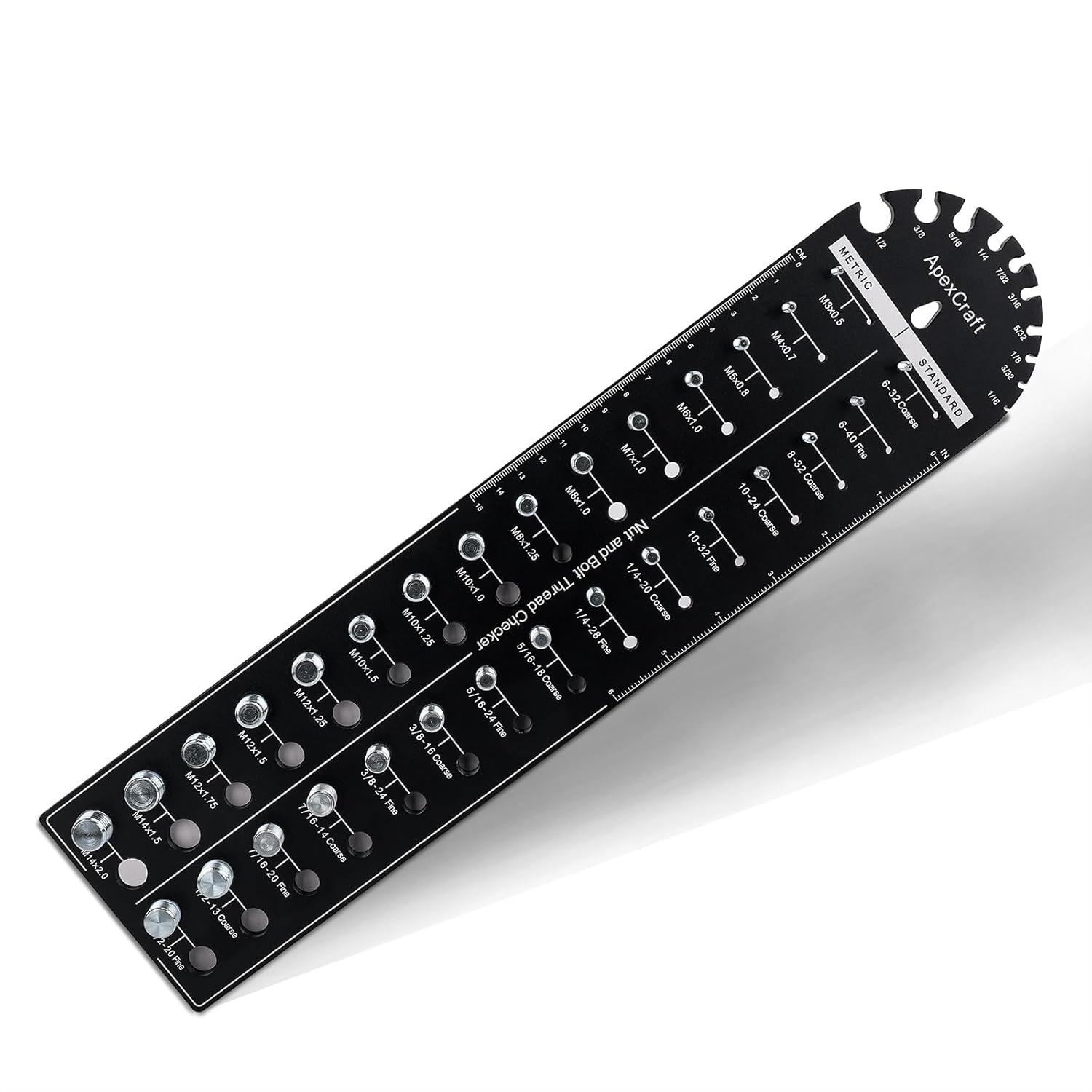 4 in 1 Thread Checker Nut & Bolt Thread Identifier Gauge Standard and ...