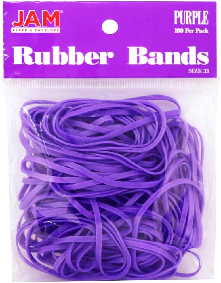 Amazon.com : PlasticMill Rubber Bands - #33 Size - Purple Rubberbands ...