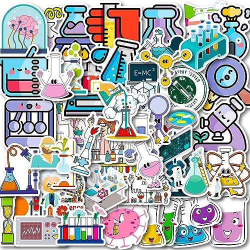Amazon.com: 50 Pcs Funny Laboratory Science Stickers for Kids Teens ...