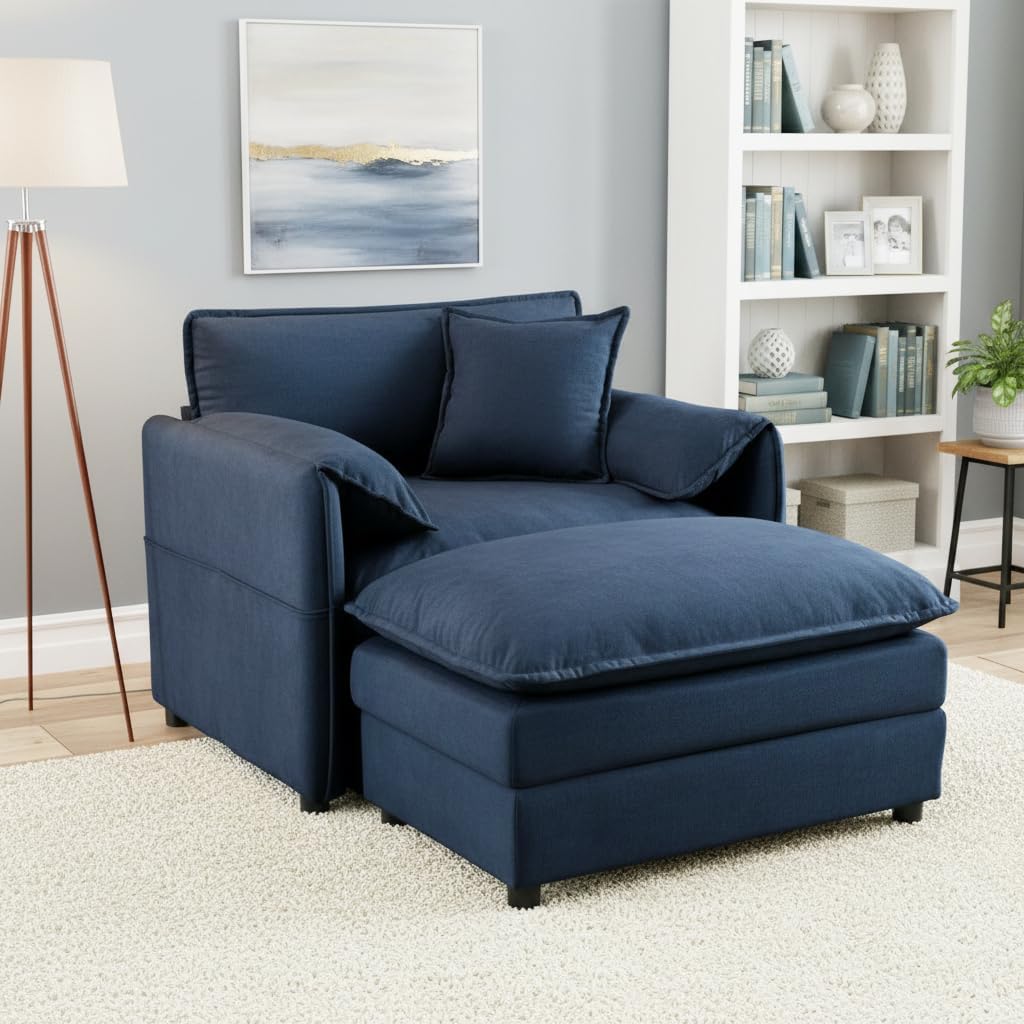 Amazon.com: COMHOMFORT Oversized 41.7" W Chair and a Half with Deep ...