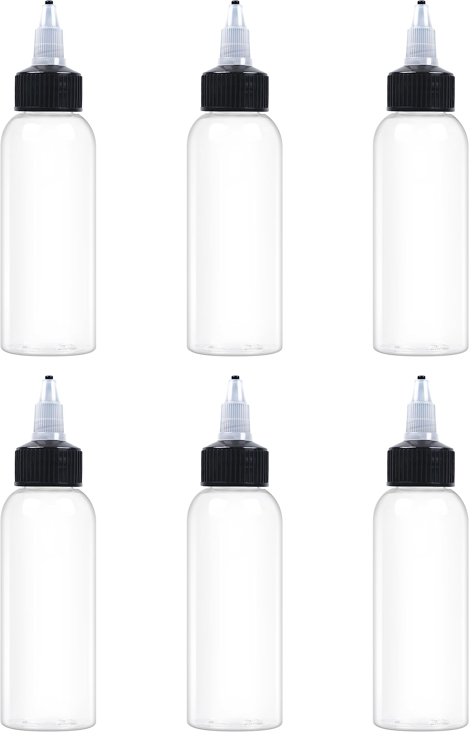 Amazon.com: 8Pcs Plastic Squeeze Bottles 2 oz Mini Clear Empty Squirt ...