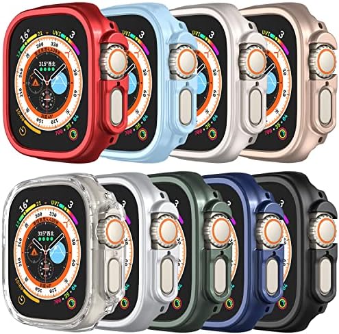 Amazon.com: Case Compatible for Apple Watch Ultra 49mm Screen Protector ...
