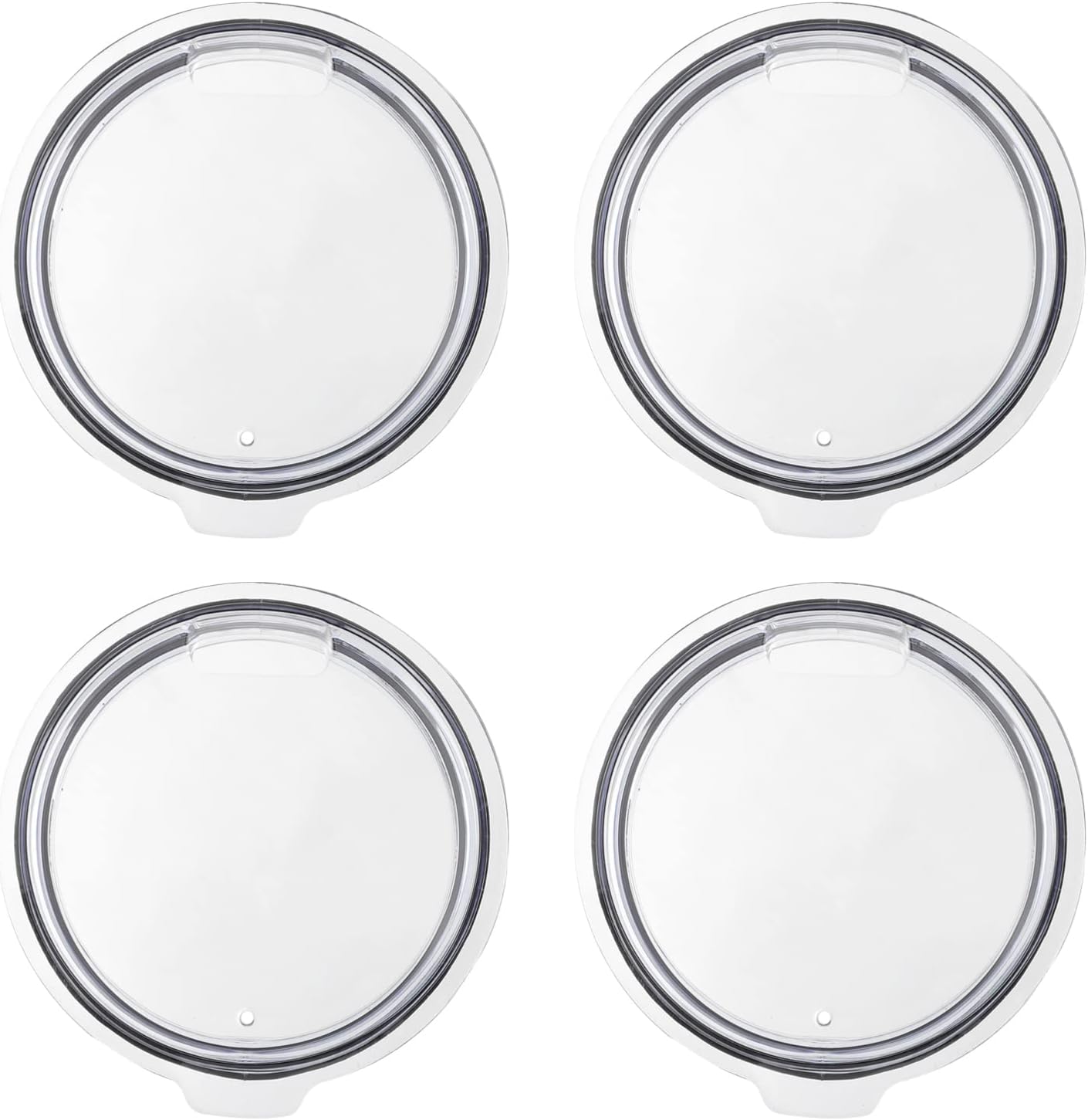 Amazon.com: Housoutil 4PCS Tumbler Replacement Lids, Plastic Resistant ...