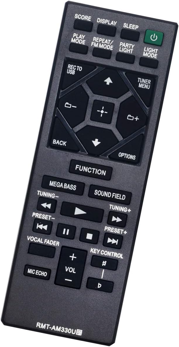 RMT-AM330U Control remoto de repuesto para sistema de audio Sony MHC ...