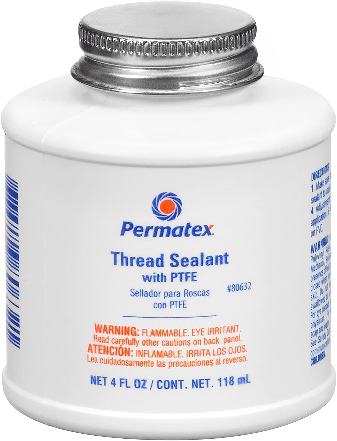 Permatex 80632 Thread Sealant with PTFE, 4 oz. : Amazon.ca: Automotive