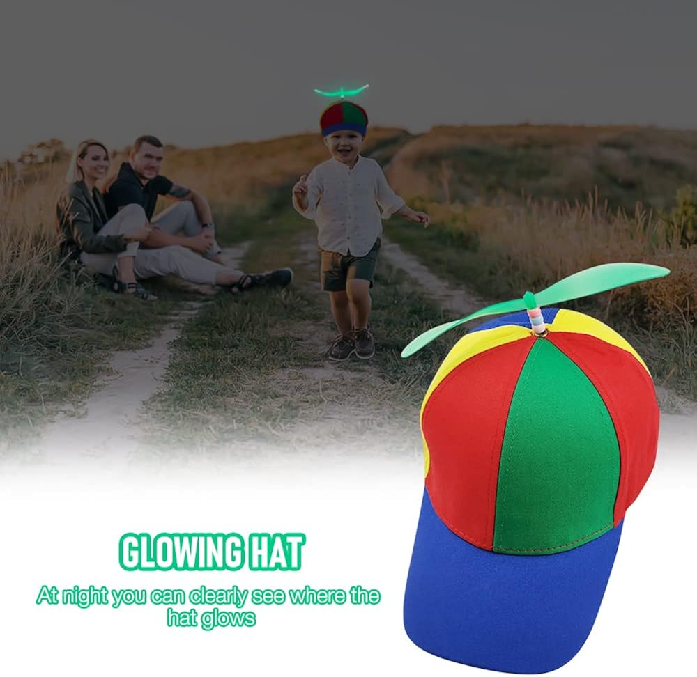 Jooheli Propeller Hat, 2 Pieces Propeller Hat, Helicopter Cap for Boys ...