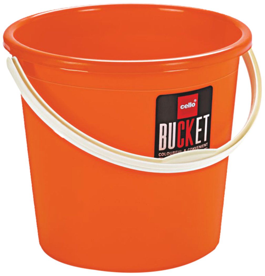 Cello Plastic Frosty Boomer Bucket Delux , Orange , 7 Litre : Amazon.in ...