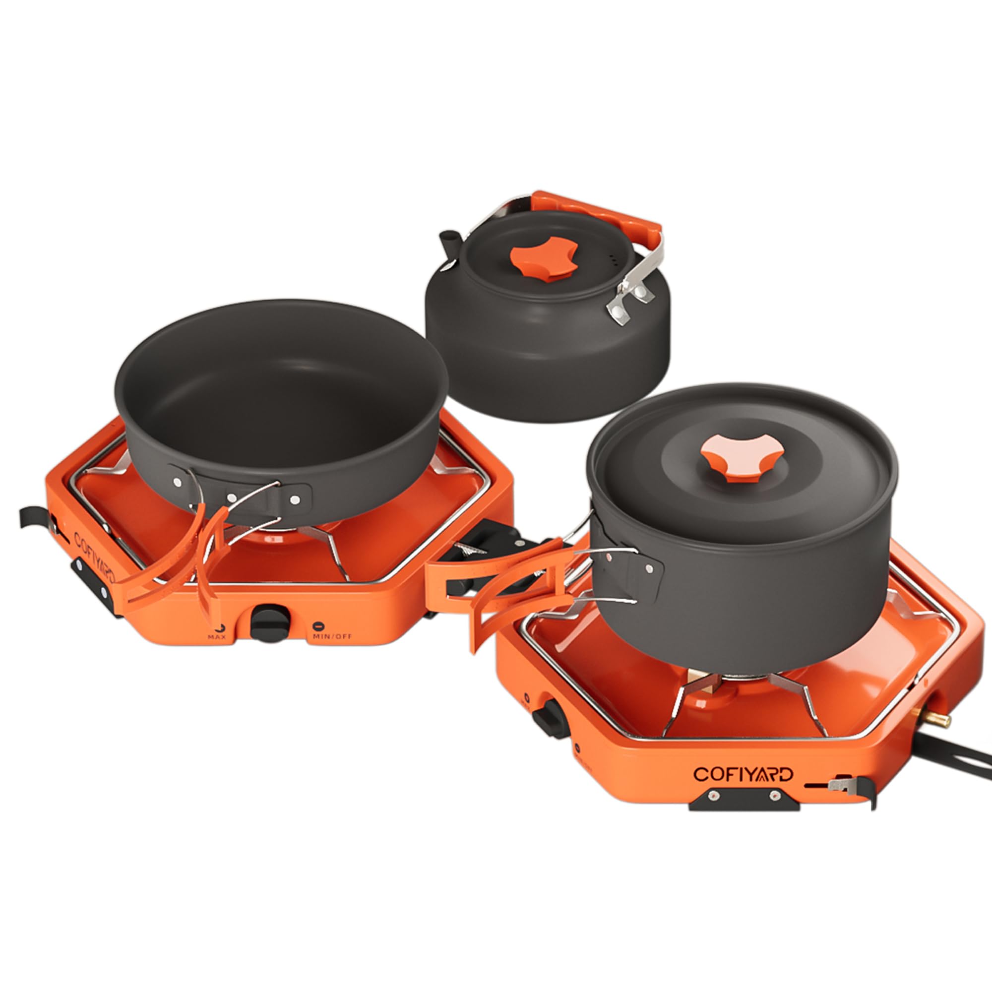 Amazon.com: Cofiyard Propane 2 Burner Camping Stove with Camping ...