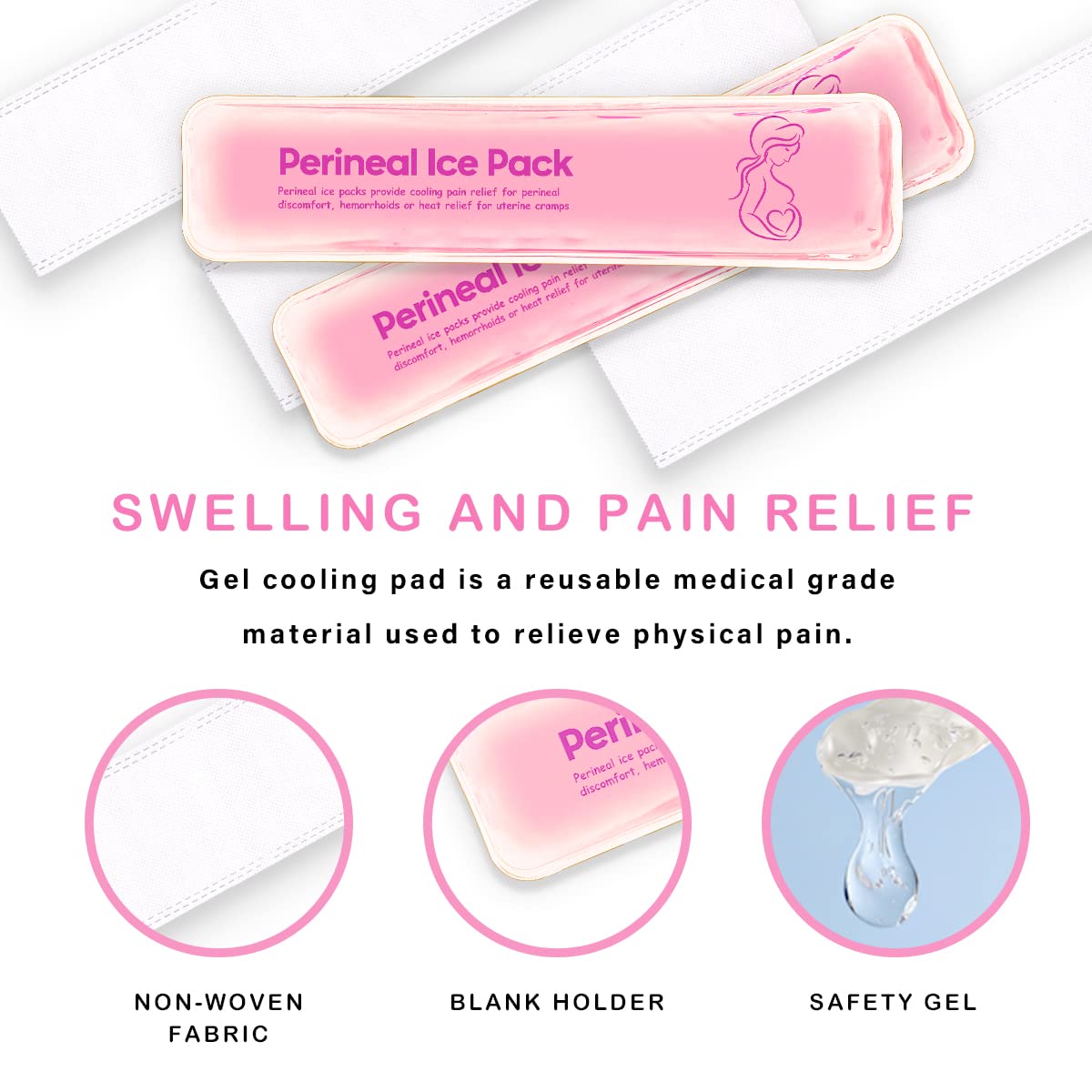 Snapklik.com : Perineal Ice Packs For Postpartum Reusable, Perineal ...