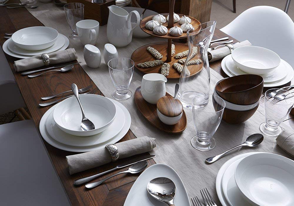 Snapklik.com : Nambe Skye Collection Ceramic Dinner Plate, White ...