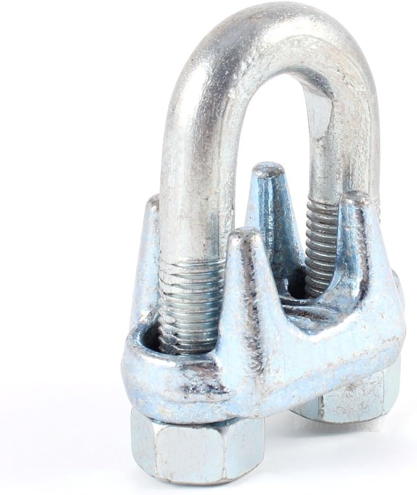 Amazon.com: Uxcell Metal Screwed Saddle 20mm 3/4" Wire Rope Cord Clip ...