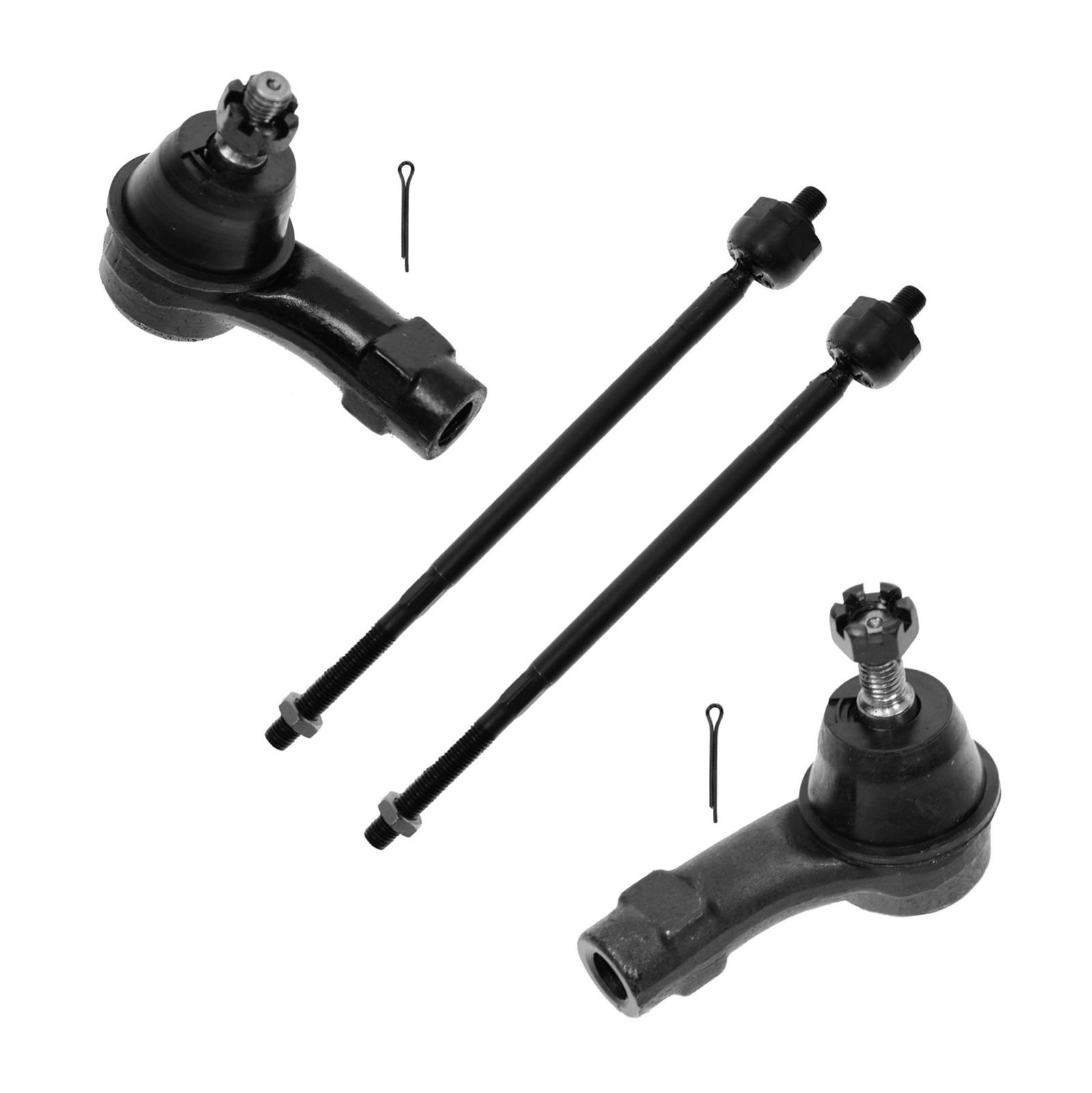 Snapklik.com : TRQ Front Inner And Outer Tie Rod Set Compatible