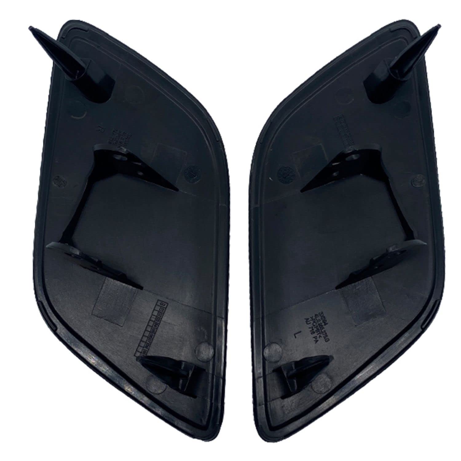 Micarun Black Left & Right Front Bumper Headlight Washer Nozzle Cap ...
