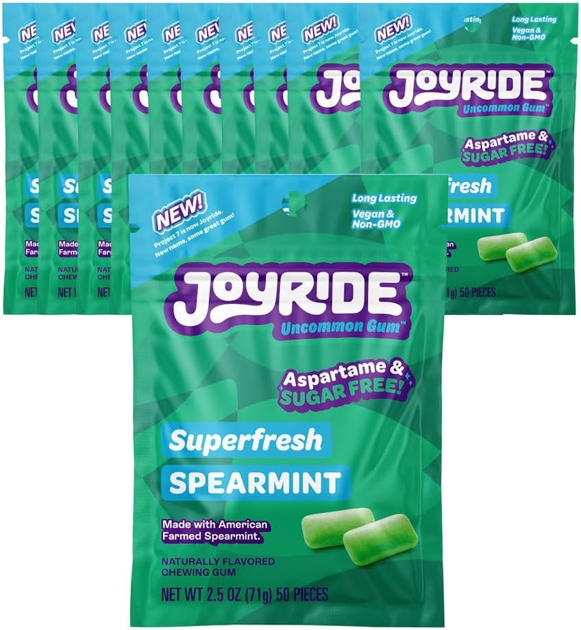 JOYRIDE Superfresh Spearmint 50 Count (Pack of 12) : Buy Online at Best ...