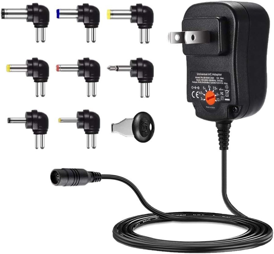 Amazon.com: Outtag 12W Universal AC Adapter 3V-12V AC to DC Adapter 100 ...