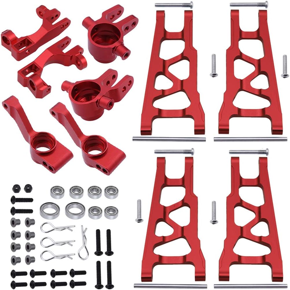 Amazon.com: HobbyPark Aluminum Steering Blocks Caster Blocks C-Hubs ...
