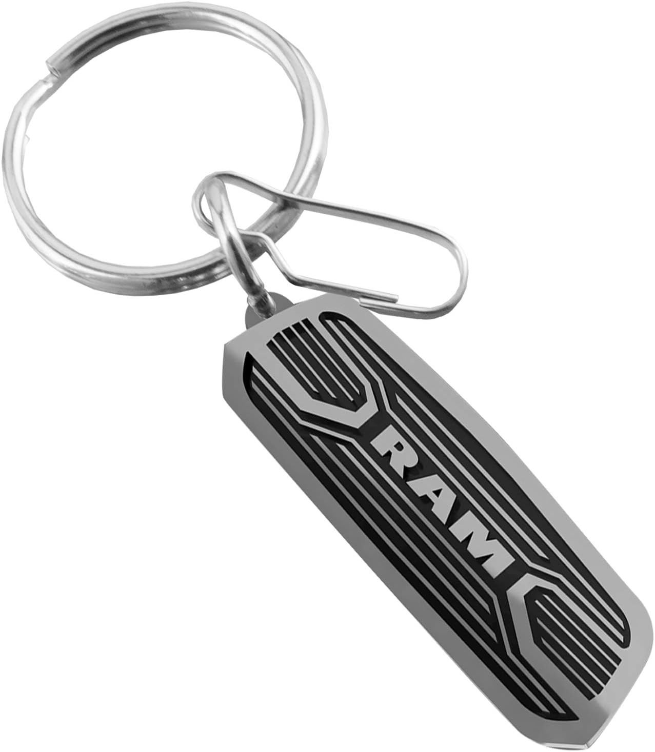 Amazon.com: Plasticolor 004229 Dodge Ram Logo Dog Tag Metal Keychain ...