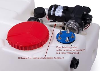 Nuova Rade Wassertank Bora 12 V Pumpe 40 L / 60 L / 80 L / 100 L ...
