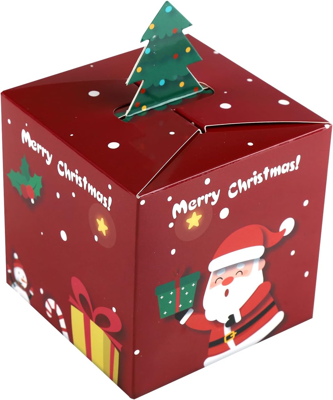 Amazon.com: Frantis Christmas Candy Boxes, 20 Pack 4x4x4 Inches ...