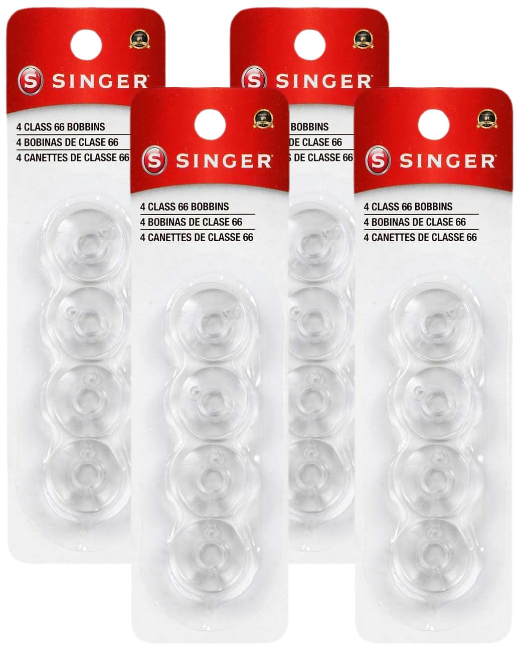 Amazon.com: SINGER 2141 Class 66 Bobbins, Transparent, 4-Count (Pack of 4)