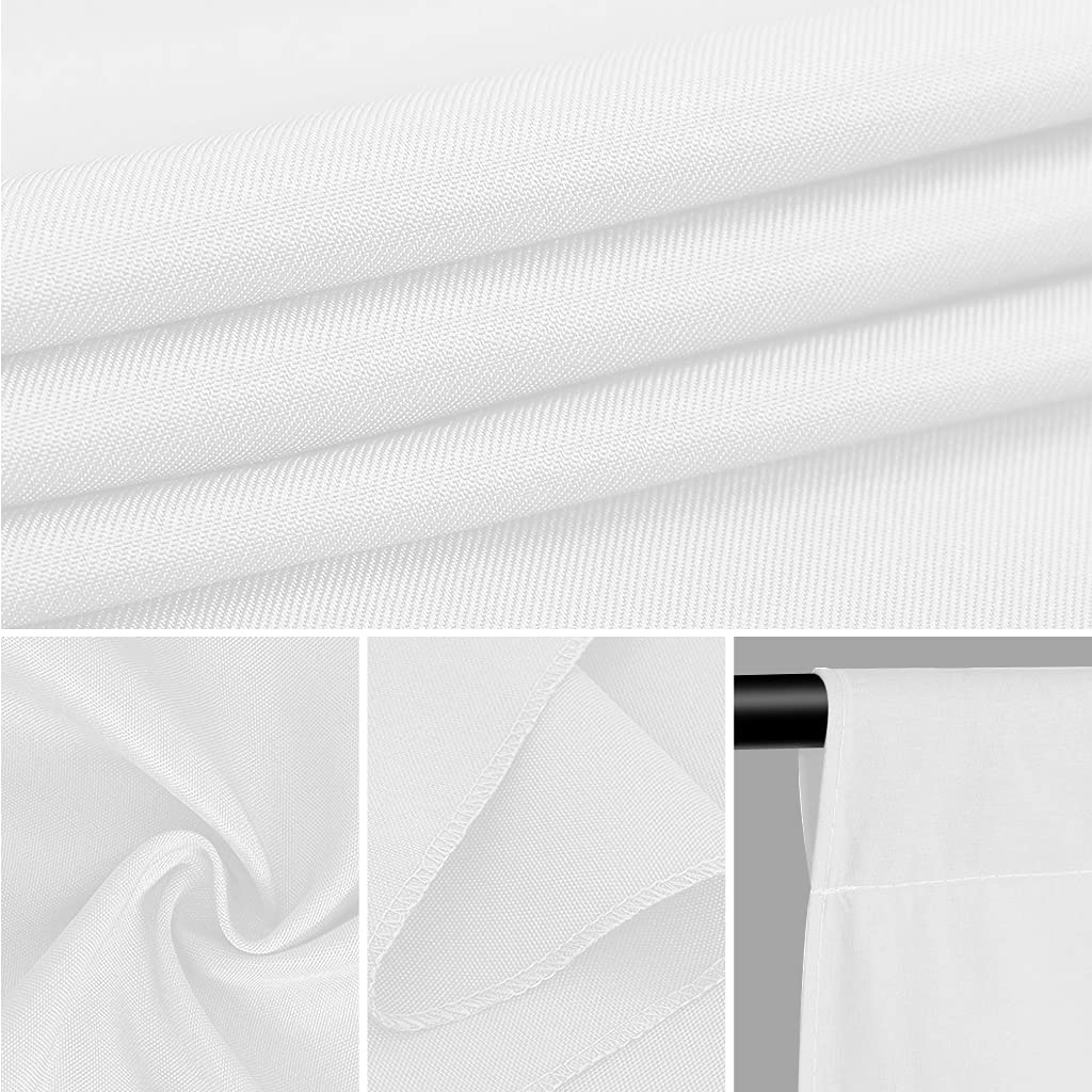 10x20ft White Backdrop for Photography, CPLIRIS Pure Polyester Wide ...