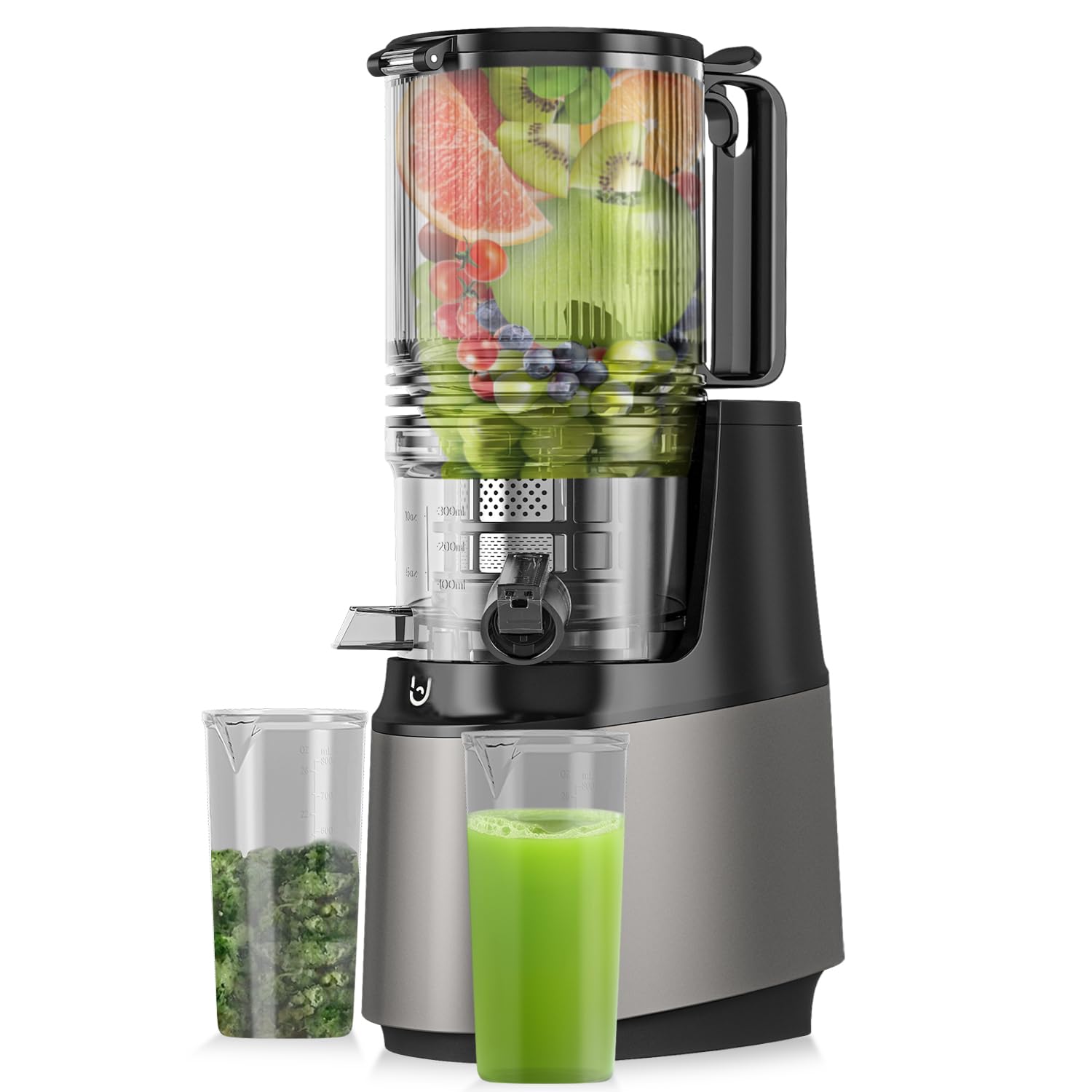 Buy Cold Press Juicer Machines, 350W Masticating Juicer with 5.8" Large ...