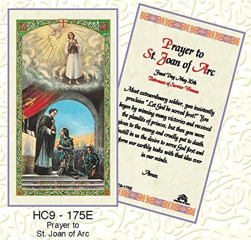 Amazon.com: St. Joan of Arc Paper Prayer Cards - Pack of 100 - HC9-175E-L