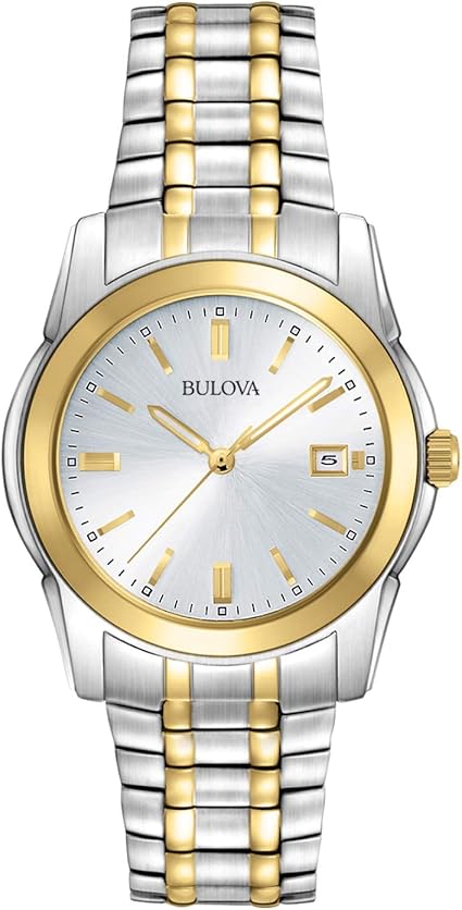 Bulova Classic Quartz Calendar Men's Watch, Stainless Steel , Two-Tone ...