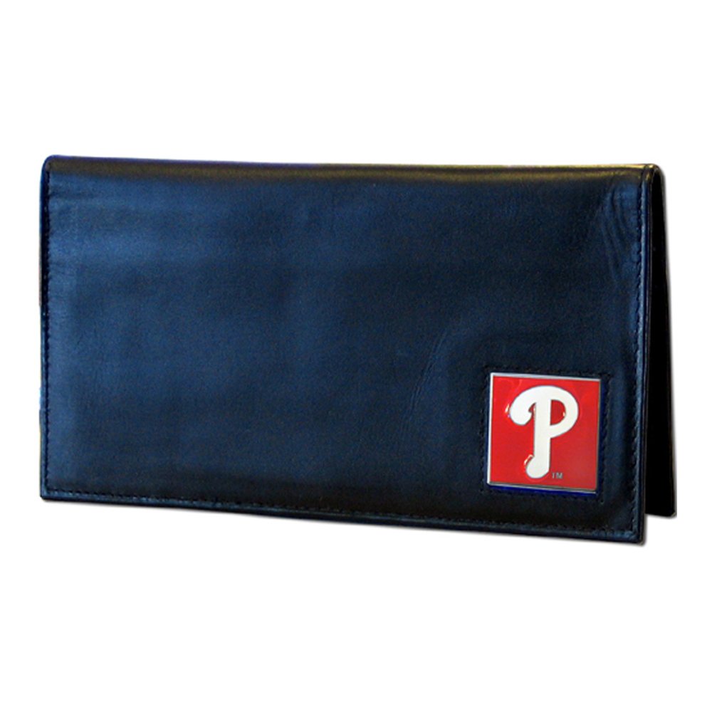 Buy MLB Philadelphia Phillies Leather Deluxe Checkbook Cover Online at ...