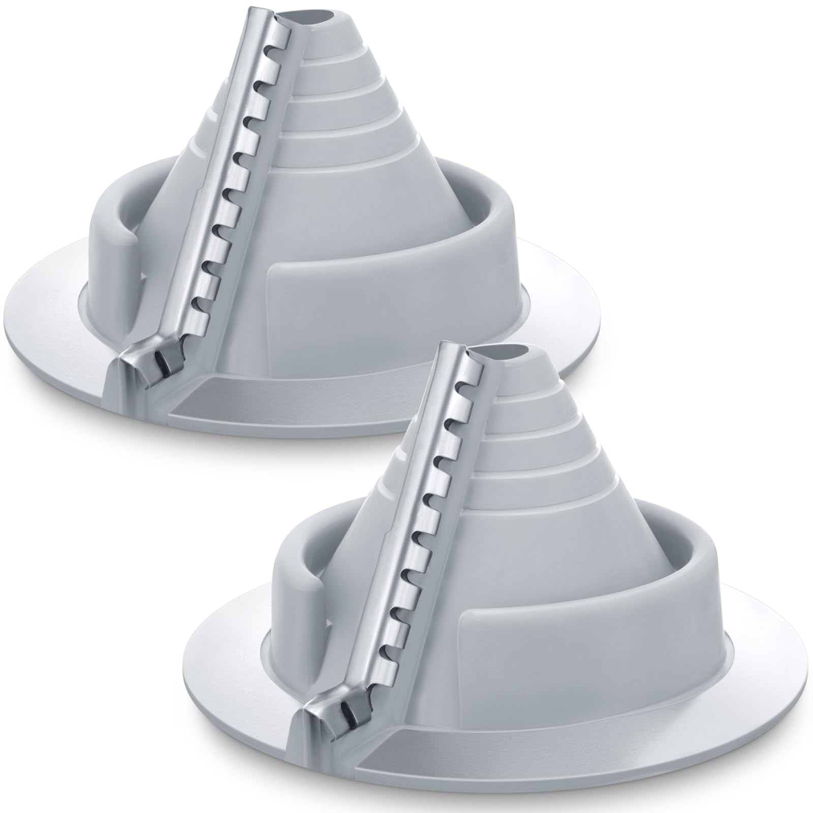 Pushglossy 2 Packs Round Base Pipe Flashing Boot Flexible Roofing Pipe ...