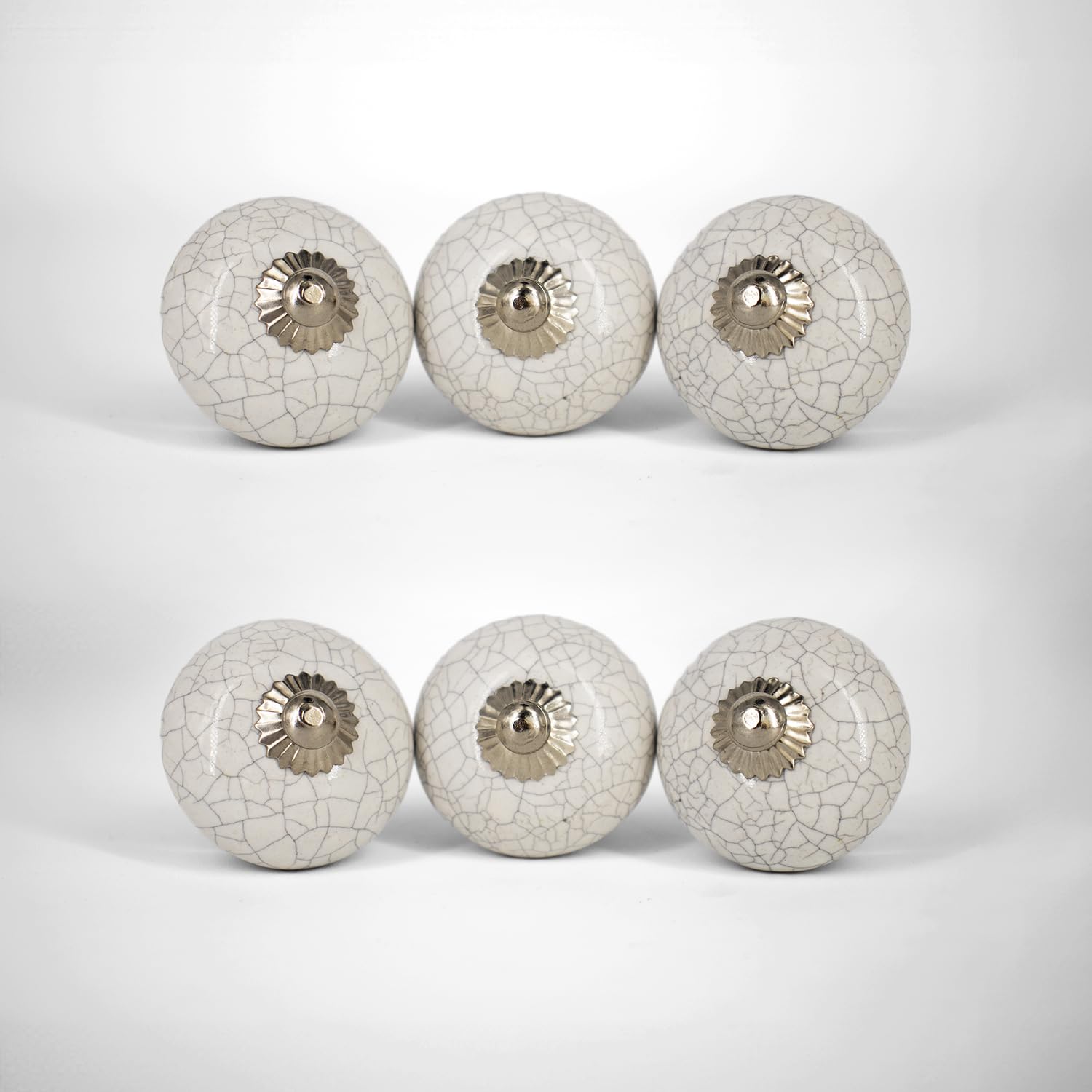 owlKraft OASC260 Set of 6 Grey Ceramic Knobs | Modern Drawer Knobs ...