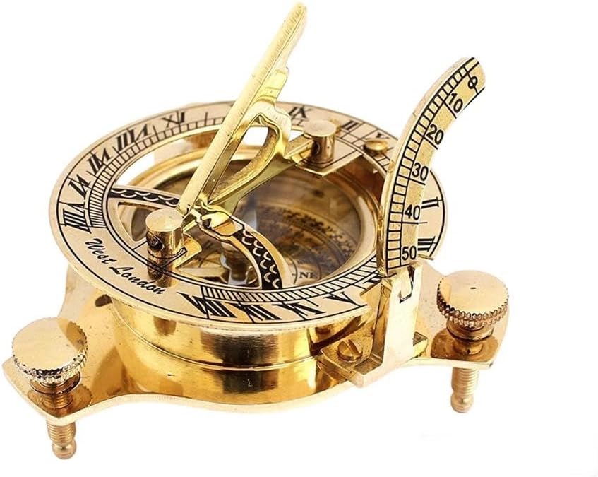 4" Sundial Compass - Solid Brass Sun Dial Royal Nautical : Amazon.co.uk ...