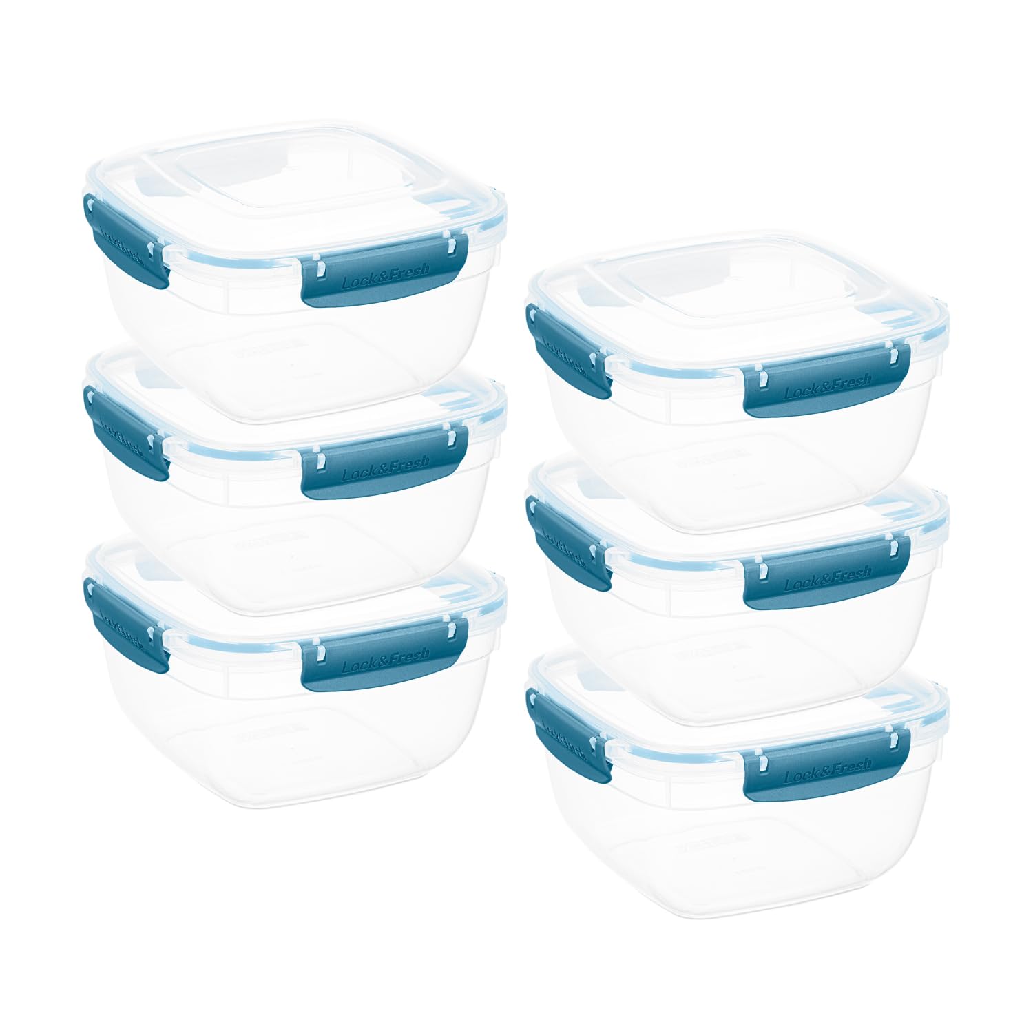 Amazon.com: Superio Plastic Food Storage Containers with Airtight Lids ...