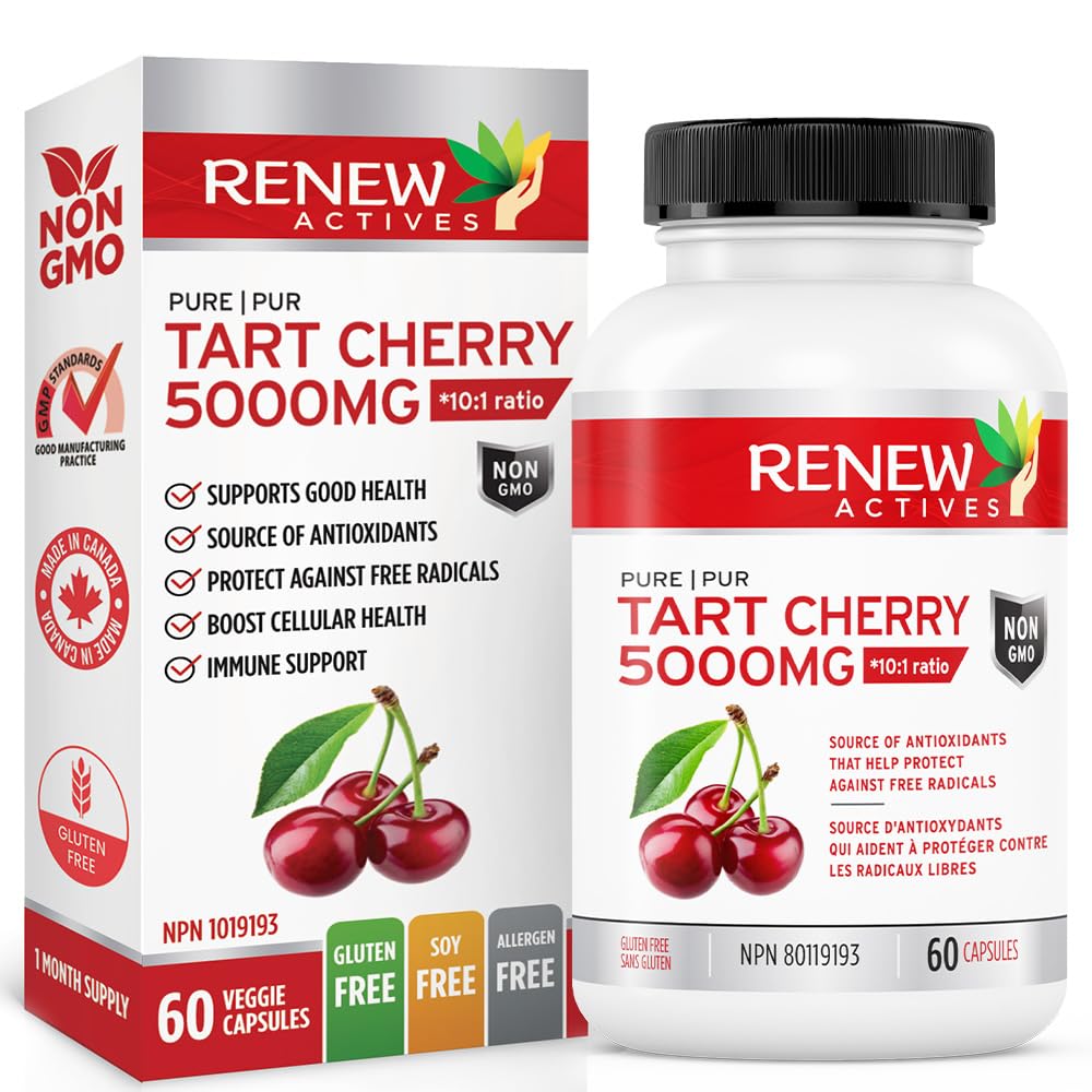 Renew Actives Tart Cherry Extra 10,000mg per Serving (2 Capsules ...