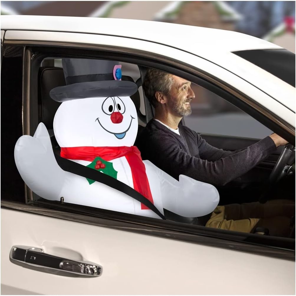 Amazon.com: Gemmy Car Buddy Inflatable - Snowman (3 ft.) : Patio, Lawn ...