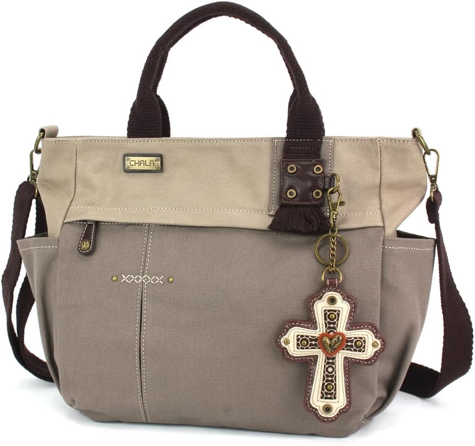 Amazon.com: CHALA Multi Pocket Tote Shoulder Purse w/Detachable ...