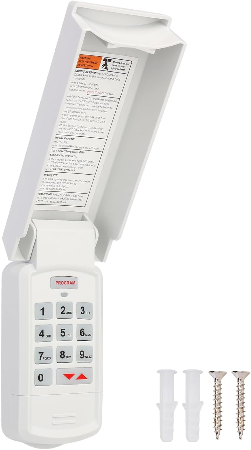 Amazon.com: Garage Door Opener Keypad, Wireless Keyless Entry ...