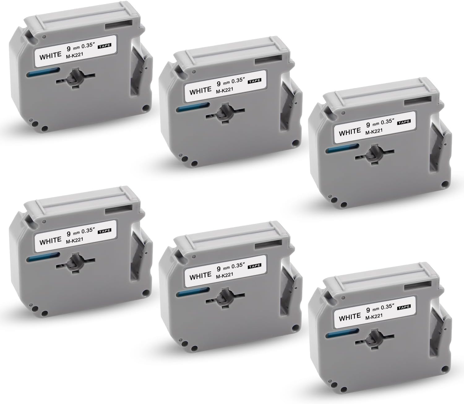 Brother MK221SBZ original M-Schriftband (kompatibel mit: PT-85,PT-75,PT ...